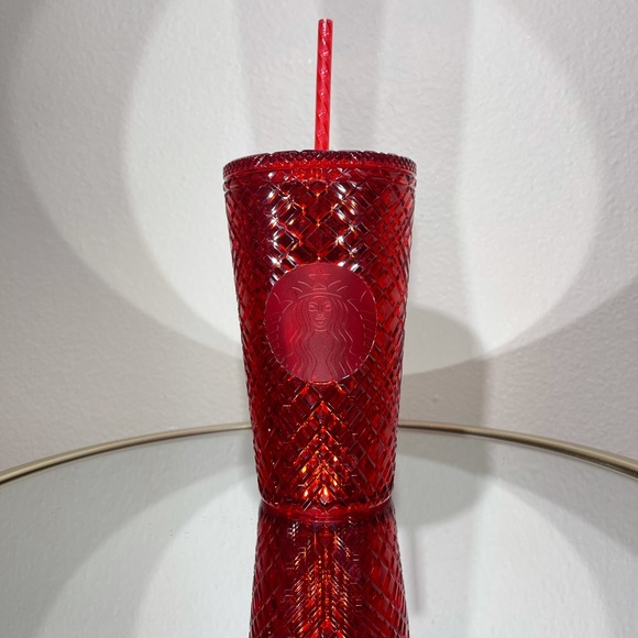 Starbucks | Other | Starbucks Ruby Red Diamond Jewel Grande Tumbler ...